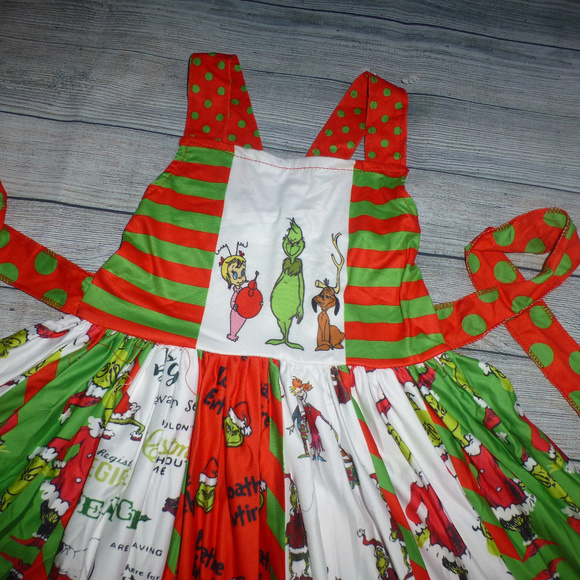 Dresses | Boutique Dr Seuss Grinch Christmas Twirl Dress | Poshmark